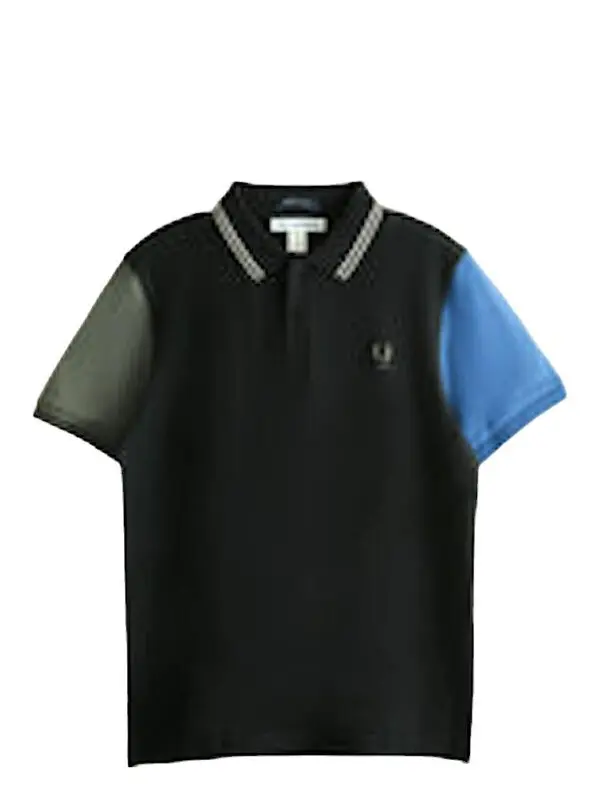 Comme Des Garçons Colorblocked Polo Shirt - Black