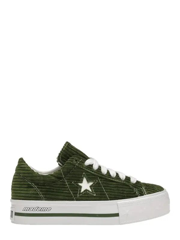 CONVERSE One Star Platform Sneakers - Garden Green/white