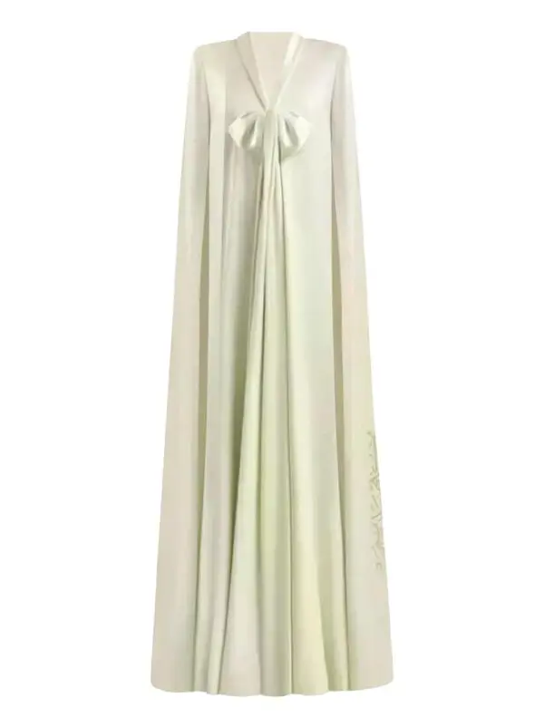 GEMY MAALOUF Calligraphy-embroidered Kaftan - Neutrals
