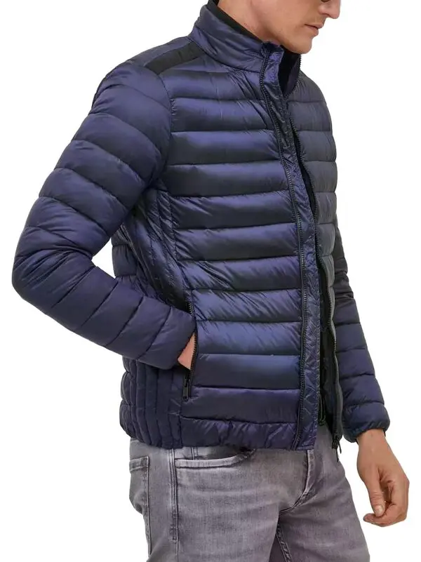 Guess Quilted Zip Jacket - Blue