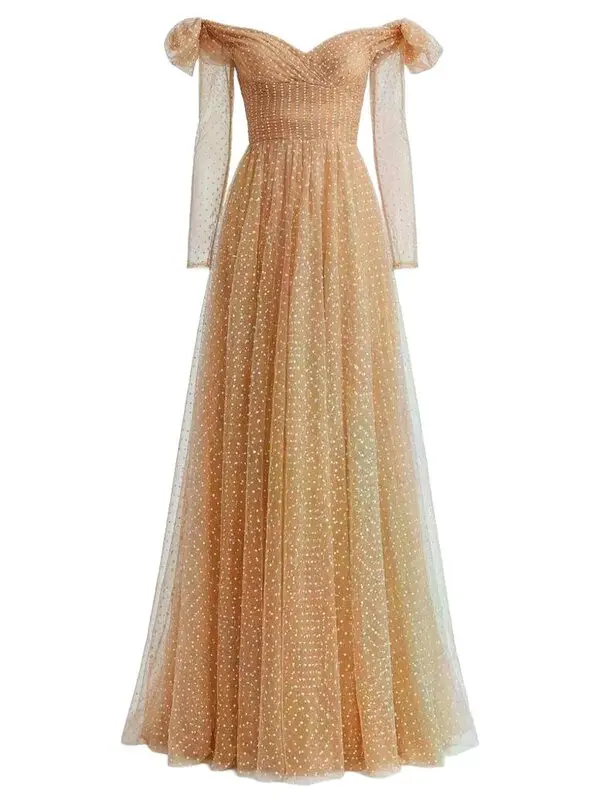 GEMY MAALOUF Off-the-shoulder Gown - Neutrals