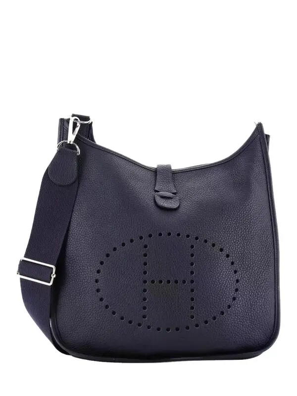 Hermès Evelyne Iii Clemence Gm Crossbody Bag - Blue
