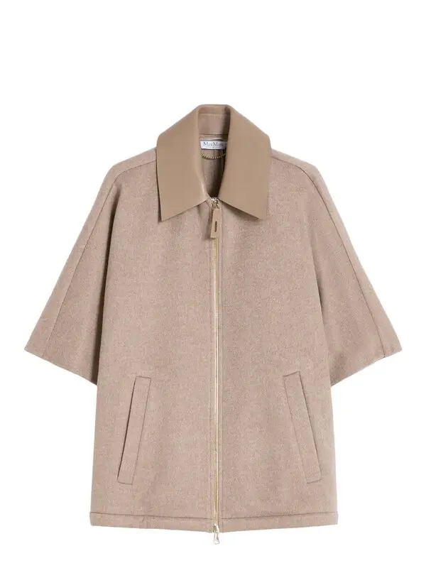 Max Mara Cashmere Euro Cape Jacket - Brown