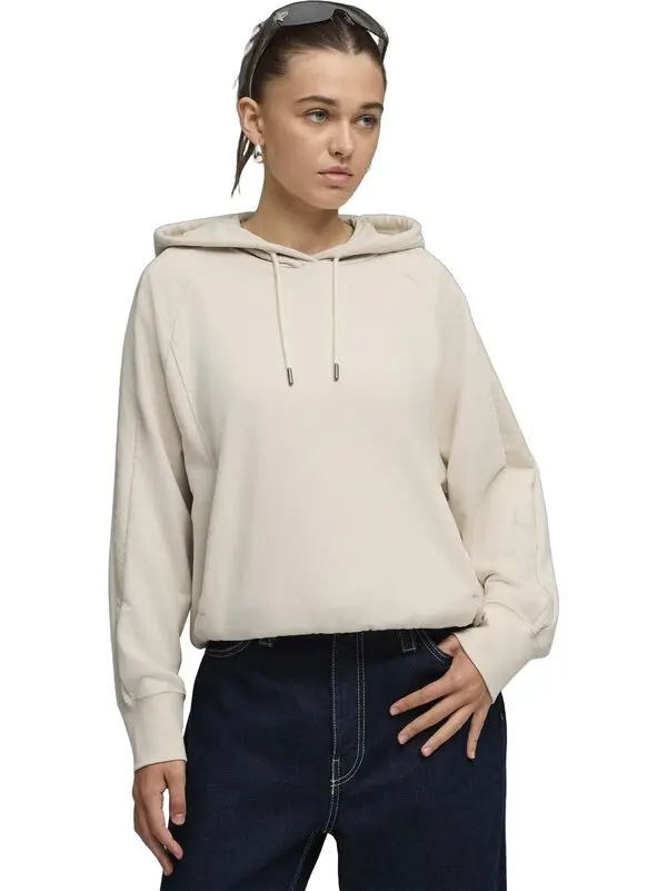 PUMA Hooded Oversized Sweatshirt - White