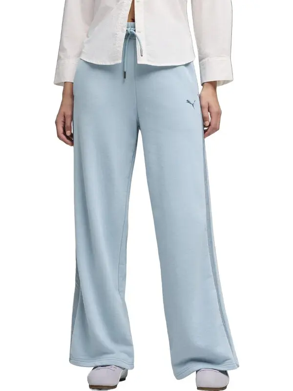 PUMA High Waisted Wide Leg Pants - Blue