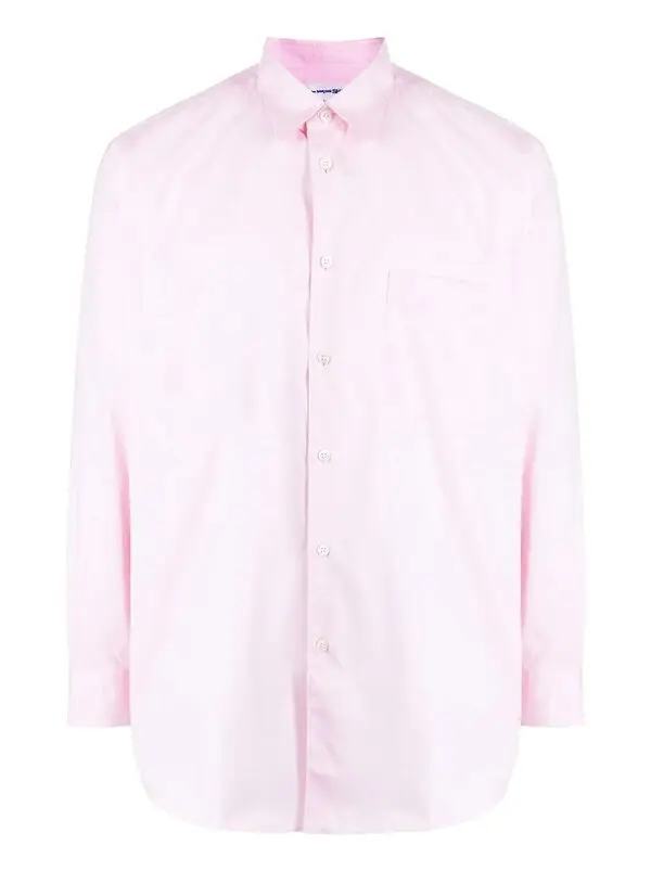 Comme Des Garçons Woven Shirt - Pink