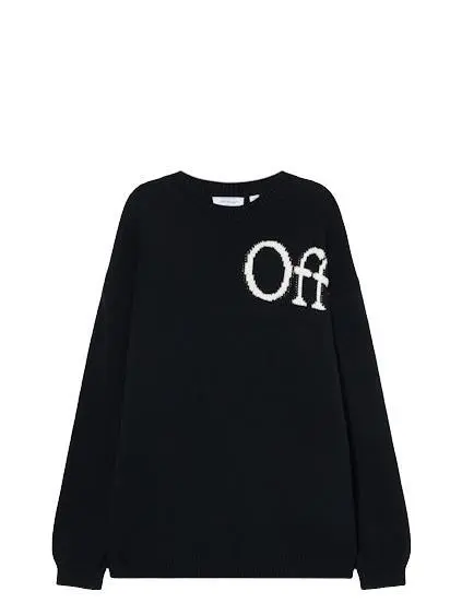 Off-White Bookish Shared Crewneck Sweatshirt Sweater - Black