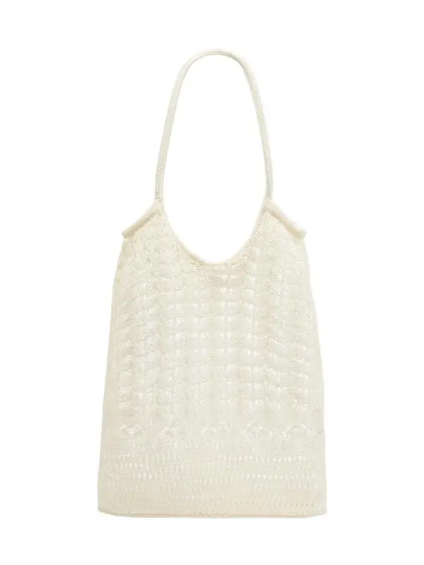 ERES Crochet Shoulder Bag - White