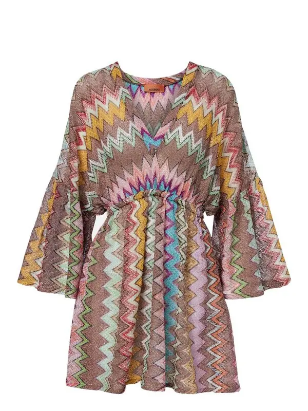 Missoni Zigzag Lamé Kaftan - Multicoloured