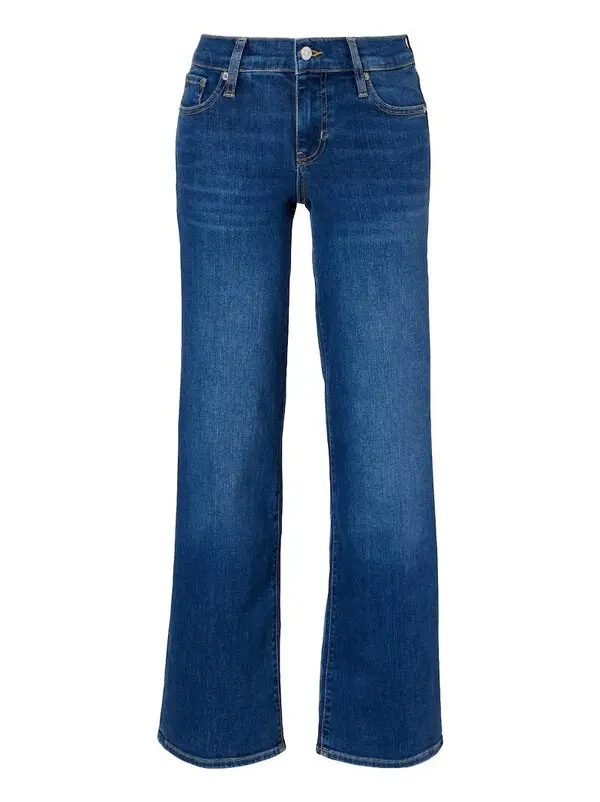 FRAME Low Rise Slim Palazzo Jeans - Blue