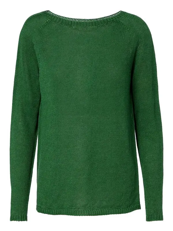 Max Mara Giolino Linen Sweater - Green