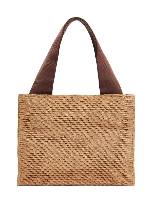 THE ROW Loretta Raffia Tote Bag - Beige