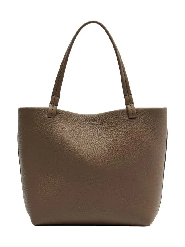 THE ROW Park Small Leather Tote Bag - Grey