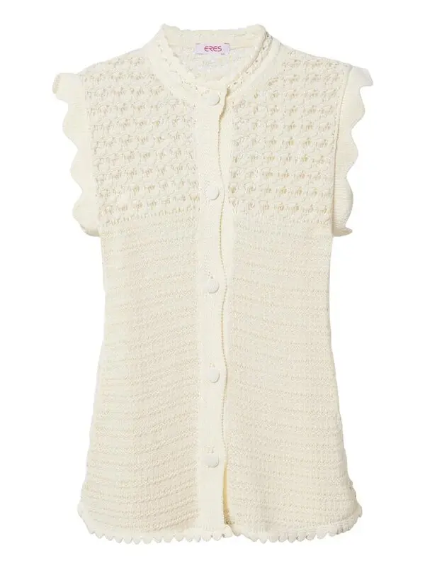 ERES Aurora Crochet Top - Beige