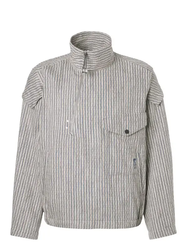 KIKO KOSTADINOV Farkas Cotton And Linen-blend Jacket - Multicoloured