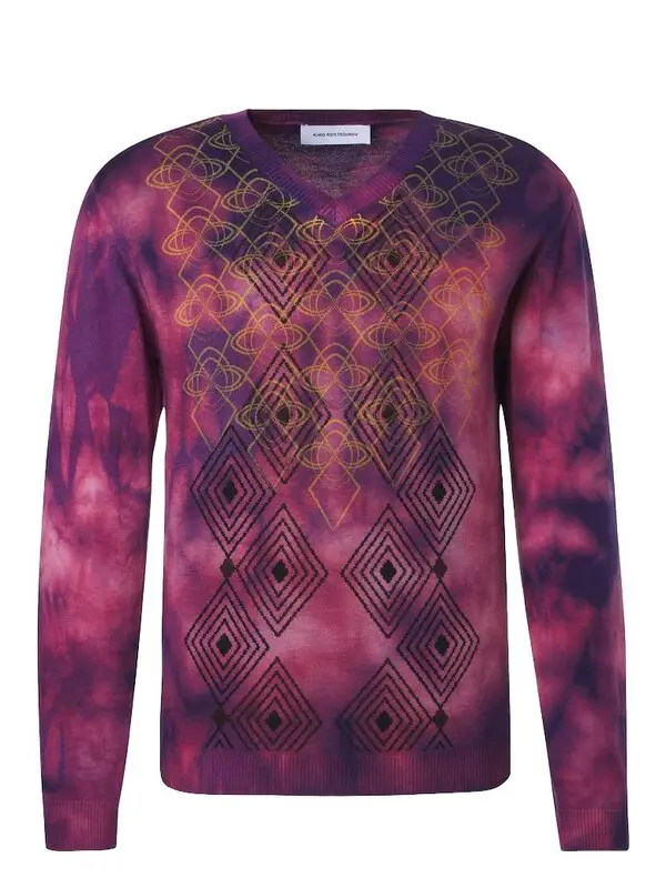 KIKO KOSTADINOV Hatha Tie-dye Wool Sweater - Pink