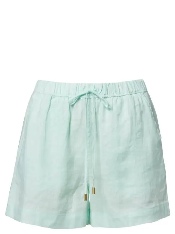 Heidi Klein Corfu Linen Shorts - Blue