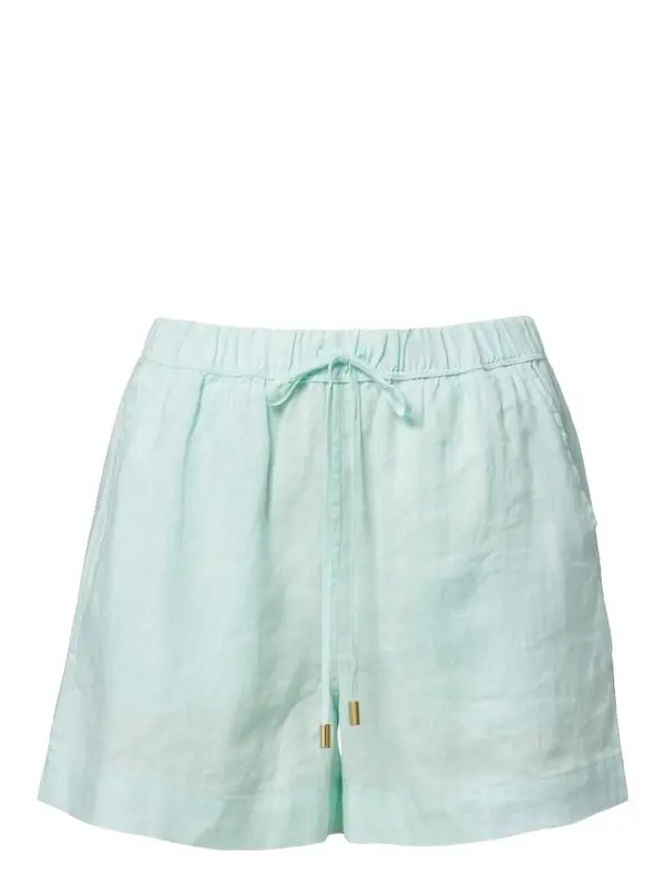 Heidi Klein Corfu Linen Shorts - Blue