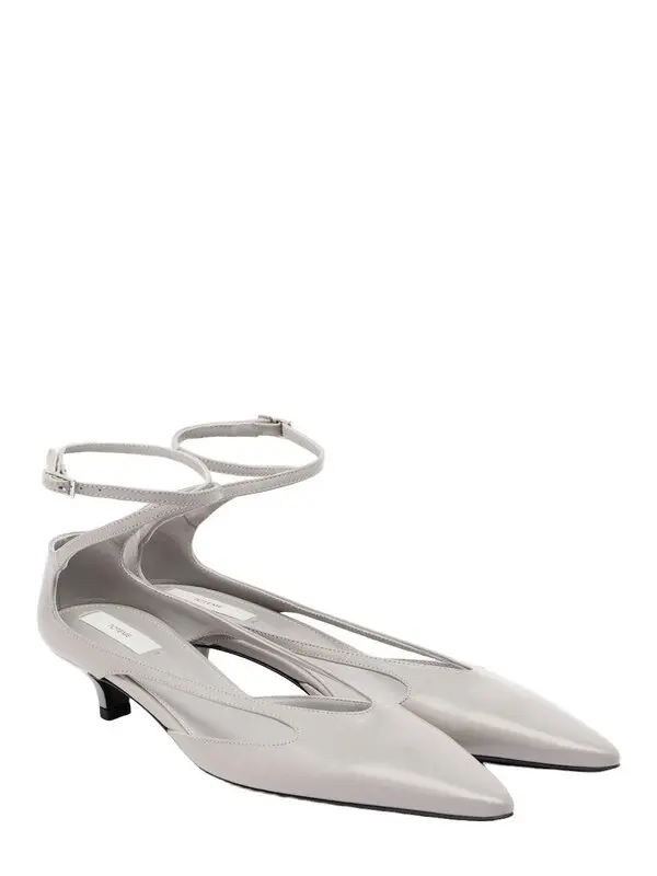 TOTEME Leather Pumps - Grey