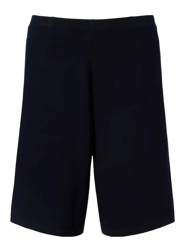THE ROW Larissa Cotton Bermuda Shorts - Blue