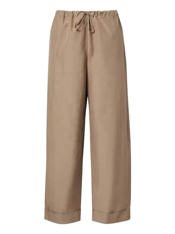 THE ROW Delano Straight Pants - Green