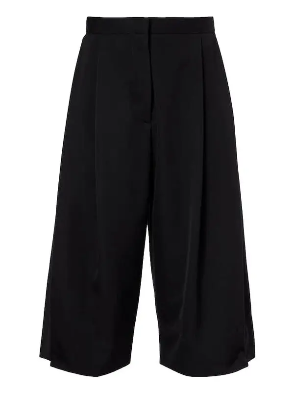 THE ROW Kalyan Wool Bermuda Shorts - Black