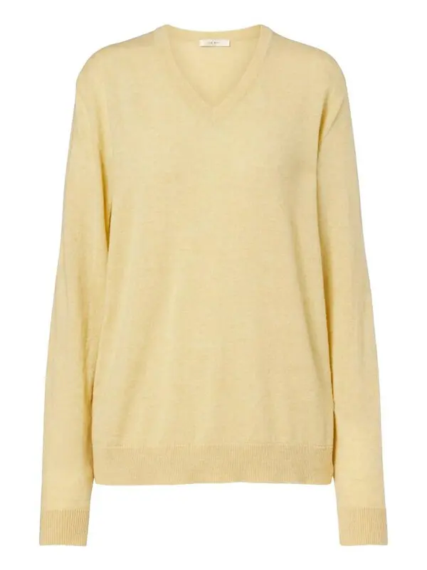THE ROW Nian Cashmere Top - Yellow