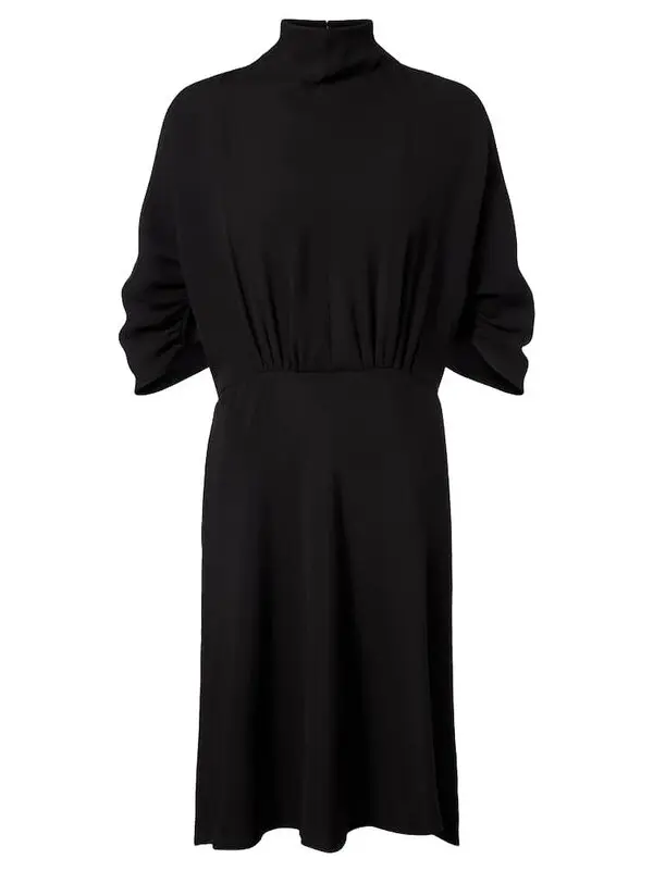 THE ROW Emmeline Silk Midi Dress - Black