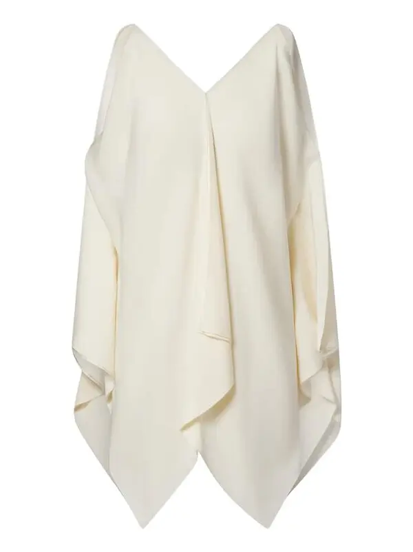 THE ROW Ivory Silk Top - White