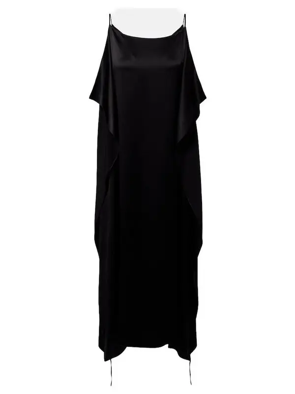 THE ROW Kylo Ruffled Maxi Dress - Black