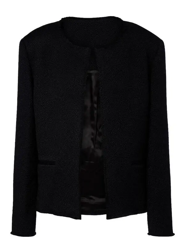 TOTEME Fluid Wool-blend Jacket - Black