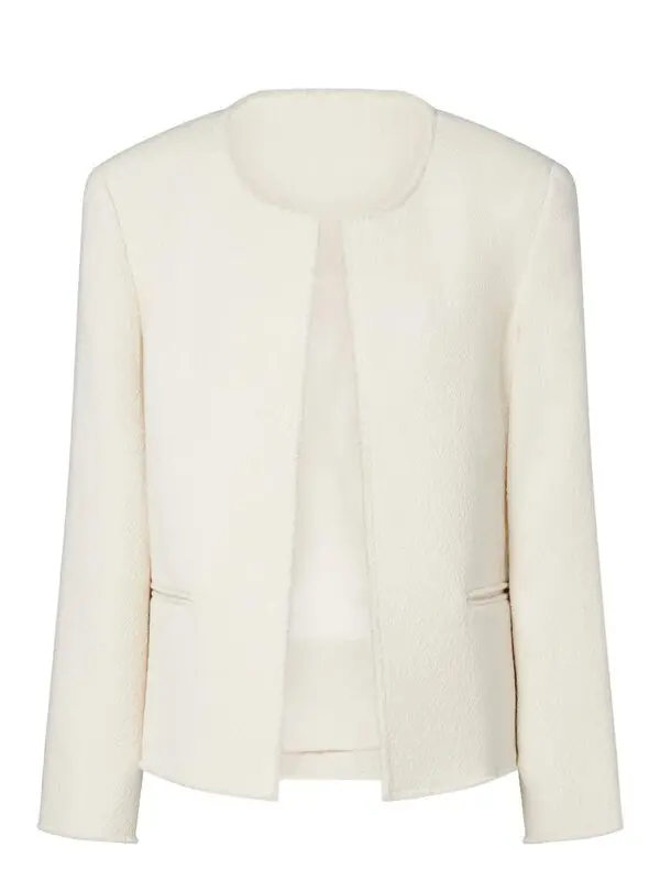 TOTEME Fluid Wool-blend Jacket - White