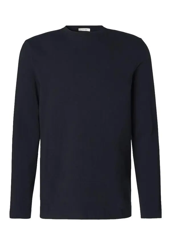 THE ROW Leon Cotton Jersey T-shirt - Black