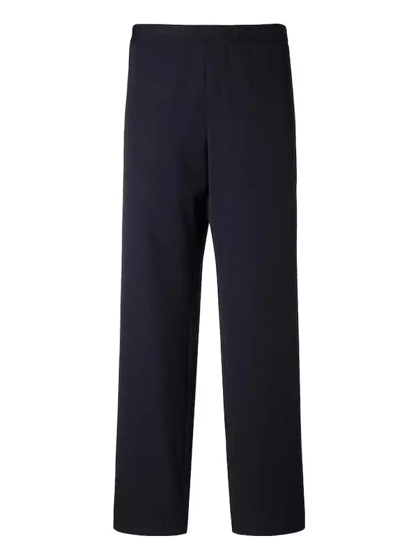 THE ROW Ari Wool Wide-leg Trousers - Blue