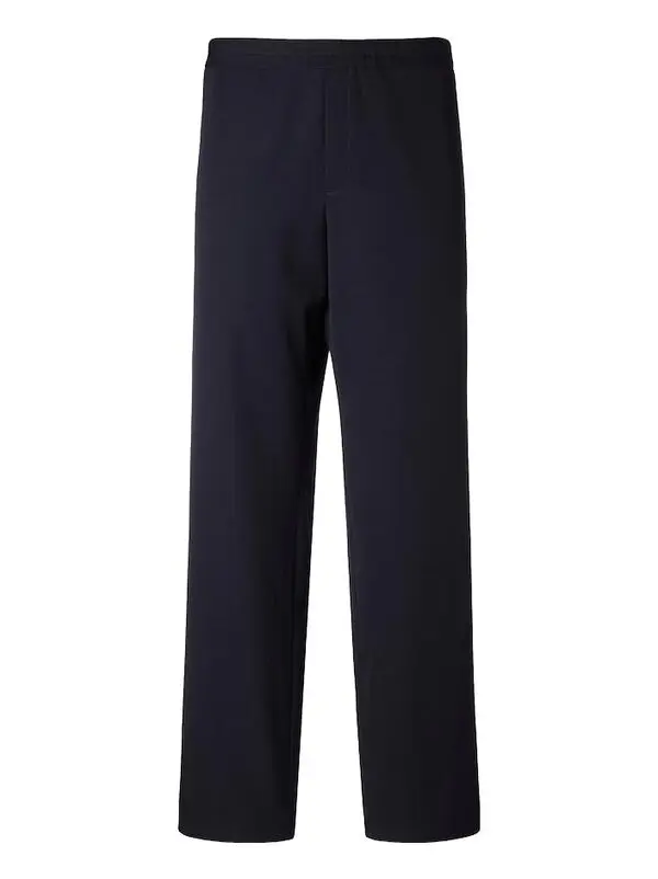 THE ROW Ari Wool Wide-leg Pants - Blue