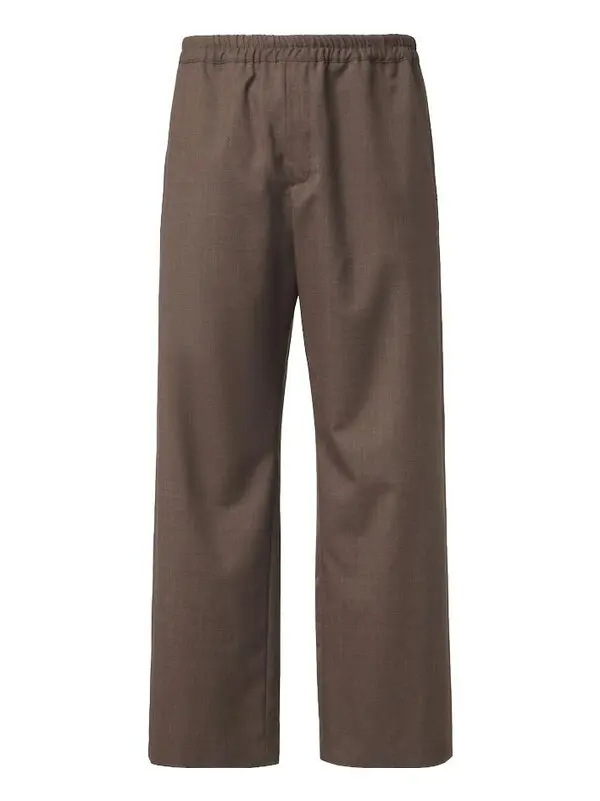 THE ROW Ari Wool Wide-leg Pants - Brown