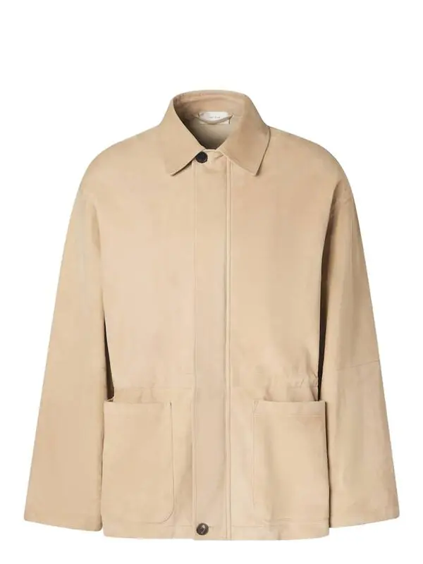 THE ROW Vilmo Suede Jacket - Beige