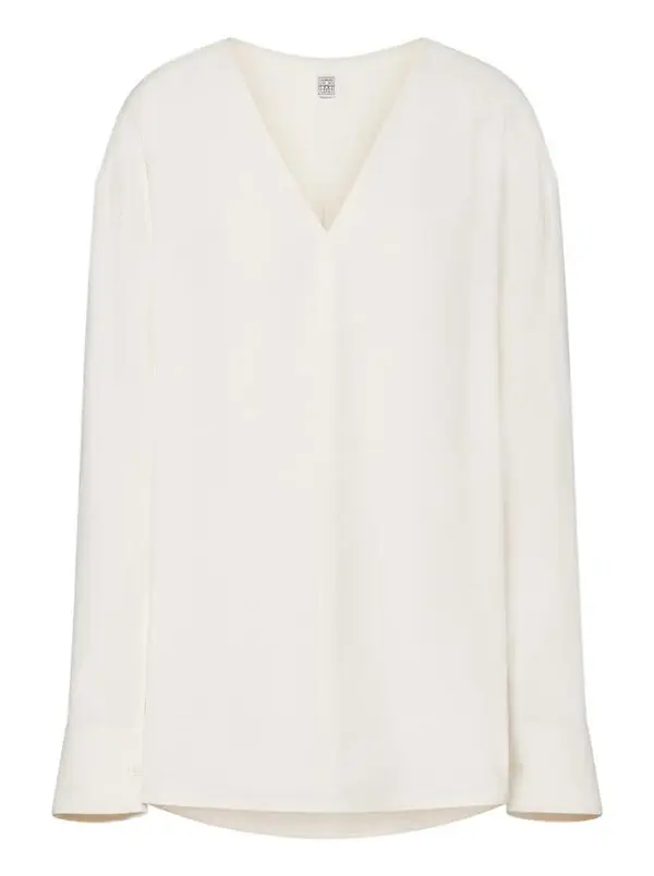 TOTEME Oversized Blouse - White