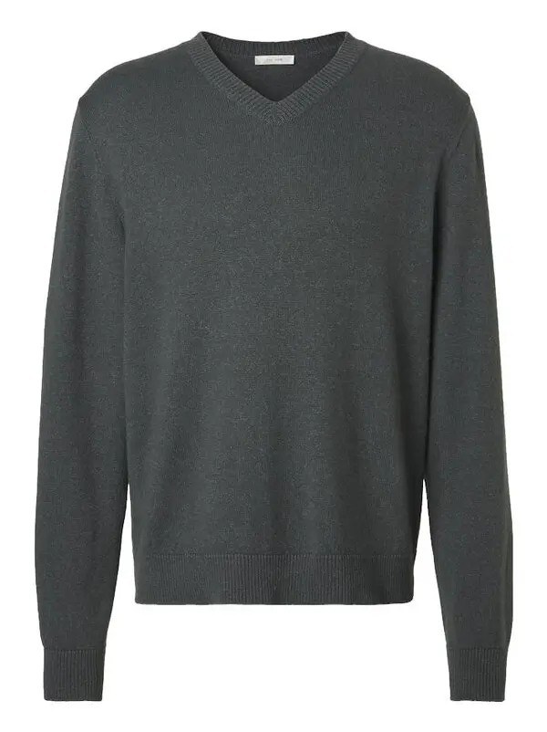 THE ROW Memphis Cashmere And Linen Sweater - Grey