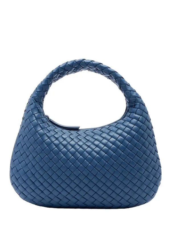 Bottega Veneta Small Leather Shoulder Bag - Blue