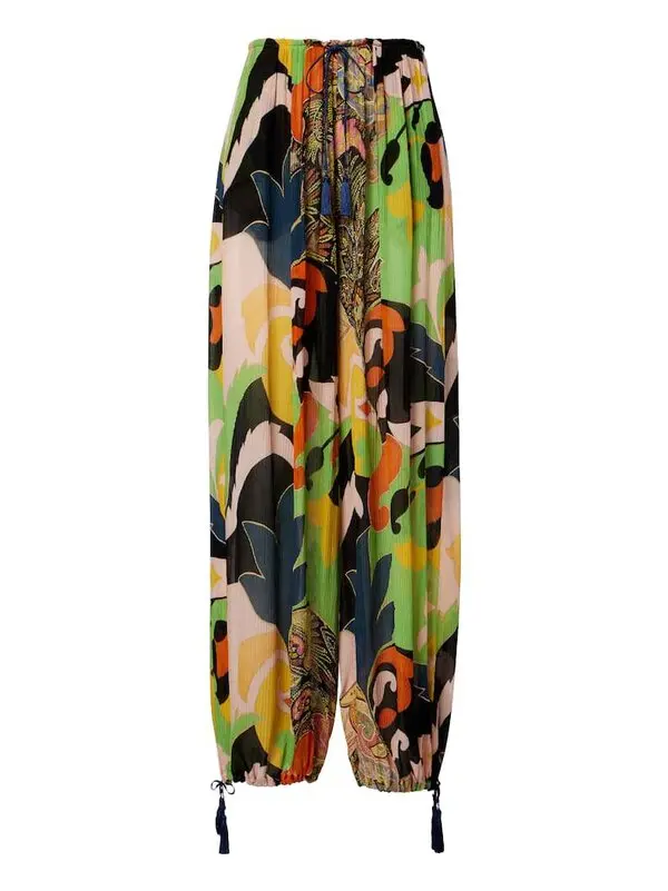 Etro Printed Wide-leg Pants - Multicoloured