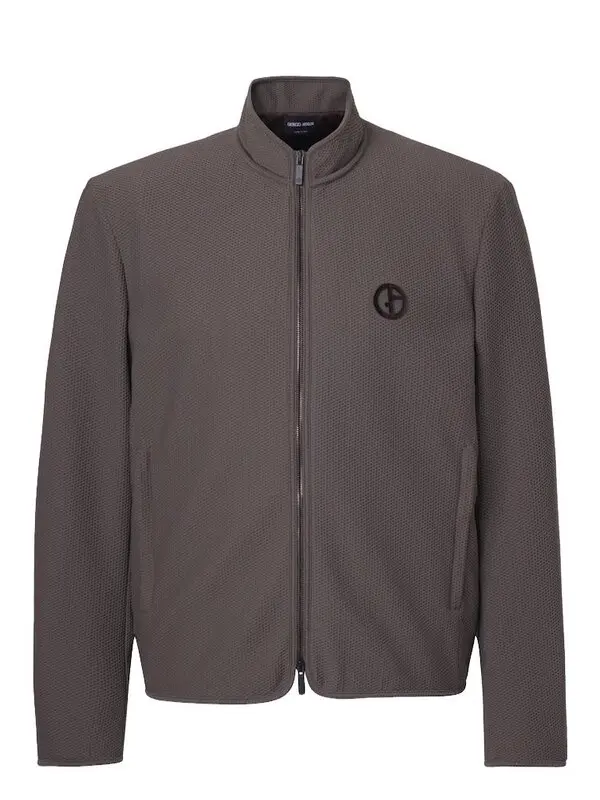 Giorgio Armani Logo Blouson Jacket - Green