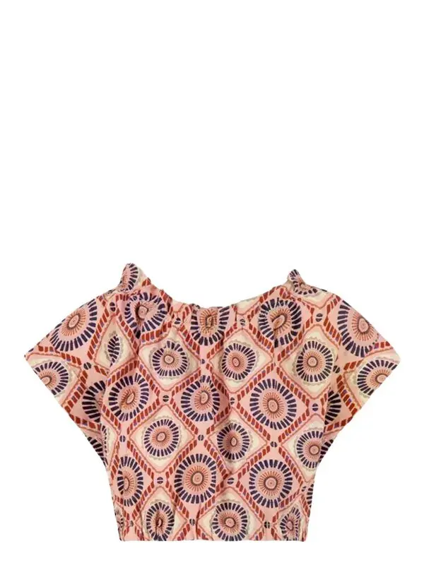 LEMLEM Muna Geometric-pattern Top - Pink