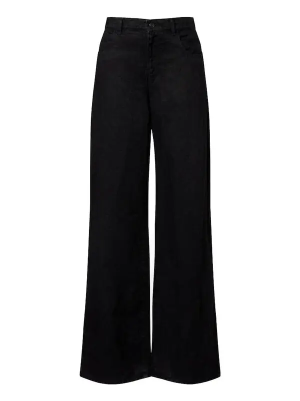 THE ROW Eglitta Wide-leg Jeans - Black