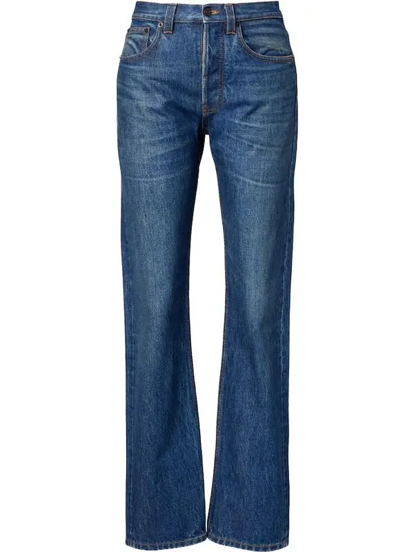 THE ROW Daciana Straight Leg Jeans - Blue