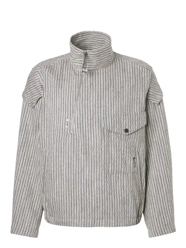 KIKO KOSTADINOV Farkas Cotton And Linen-blend Jacket - Multicoloured