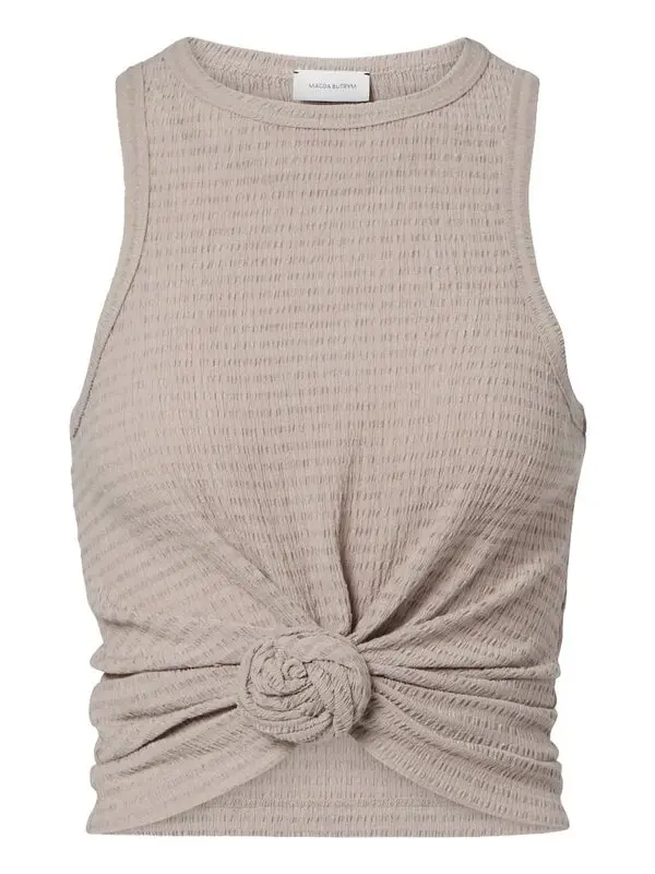 Magda Butrym Knotted Top - Beige