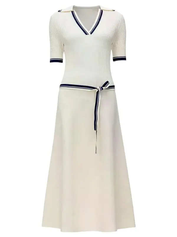 3.1 Phillip Lim Rib-polo Midi Dress - Neutrals
