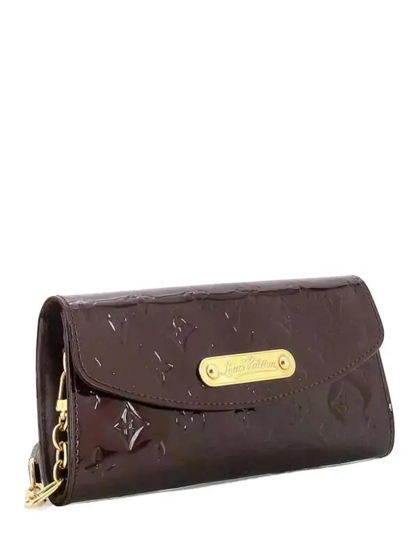 LOUIS VUITTON Sunset Boulevard Monogram Vernis Clutch - Red