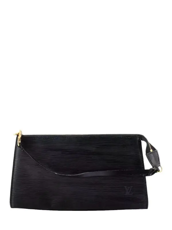 LOUIS VUITTON Pochette Accessoires Epi Leather Clutch - Black